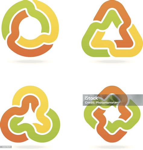 Abstract Infinity Symbols向量圖形及更多三件物體圖片 三件物體 圓形 形狀 Istock