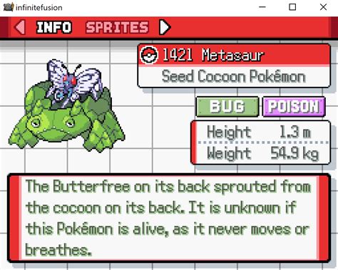 Love That Theyre Adding In Custom Dex Entries Rpokemoninfinitefusion