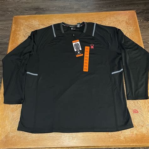 Spyder Shirts Spyder Mens Active Performance Long Sleeve Shirt Nwt