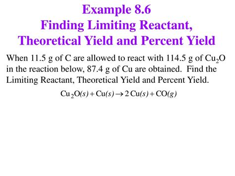 PPT Chapter Quantities In Chemical Reactions PowerPoint