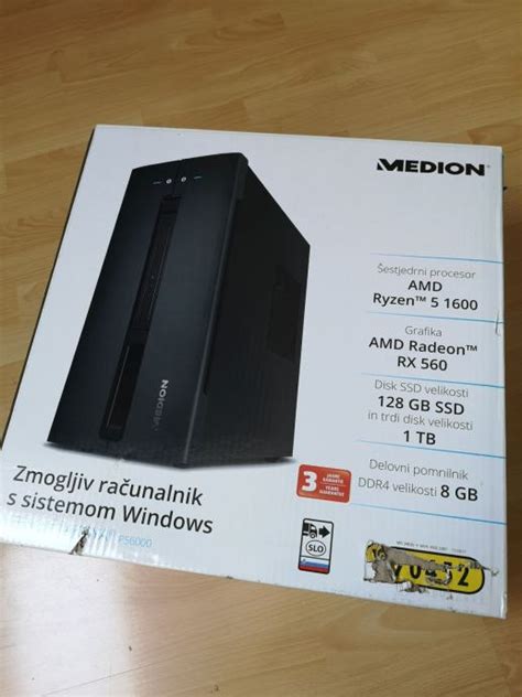 Prodam namizni računalnik MEDION Ryzen 5 1600