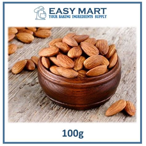 Almond Whole Badam Biji 100g Shopee Malaysia