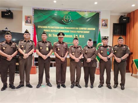 Teuku Rahman Jabat Wakil Kepala Kejaksaan Tinggi Papua Barat