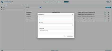 Managing Groups Nevis Documentation