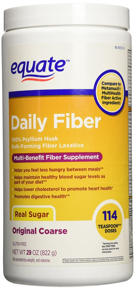 Equate Daily Fiber Powder 29 Oz 114 Ct Multi Benefit Formula Buy