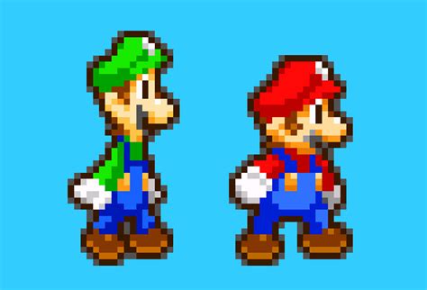 9 Bits Mlss Mario Bros Preview 1 Crouching By Pixel9bit On Deviantart