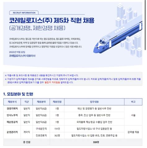 코레일로지스 2022년 하반기 제5차 6급 일반직 면접 후기 링커리어 커뮤니티