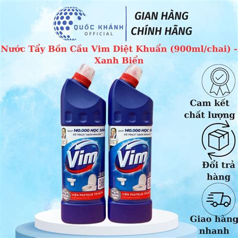 Nước Tẩy Bồn Cầu Vim Diệt Khuẩn Ml Chai Xanh Biển Shopee Việt Nam