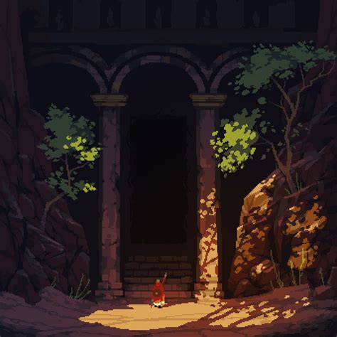 THE ART OF VIDEO GAMES On Twitter Pixel Art Forgotten Temple Artist