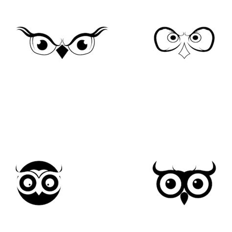 Premium Vector Owl Icon Vector Illustration Template Design