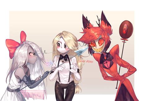 Vaggie Alastor Hazbin Hotel Charlie Hazbin Hotel Hazbin
