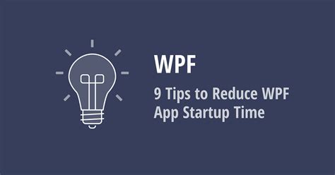 WPF 앱 시작 시간을 줄이는 가지 팁 DevExpress 읽을 거리 닷넷데브