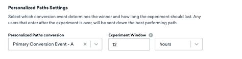 Personalized Paths In Experiment Paths