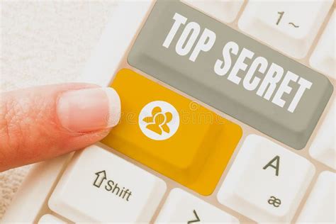 Writing Displaying Text Top Secret Business Showcase Telling Someone