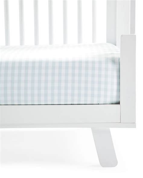 Gingham Crib Sheet