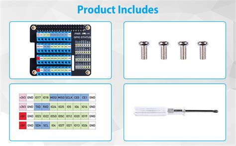 Geeekpi Gpio Screw Terminal Block Breakout Board Hat For Raspberry Pi Gpio