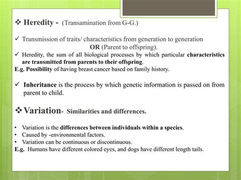 Genetics Heredity Variation History Its Roles Scope Importance