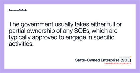 State Owned Enterprise Soe Awesomefintech Blog