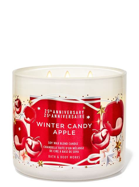 Chandelle à 3 mèches Winter Candy Apple | Bath and Body Works