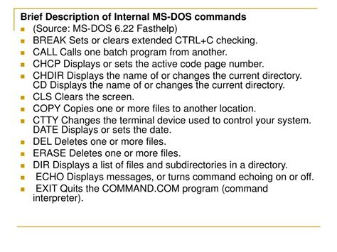 PPT Operating Systems Continued Introduction To MS DOS PowerPoint Presentation ID