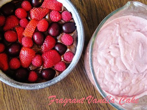 Raw Chocolate Ruby Cheesecake Fragrant Vanilla Cake