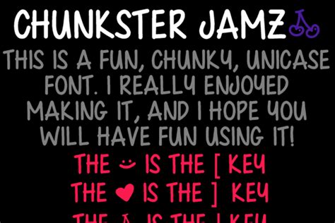 Chunkster Jamz Font Bythebutterfly Fontspace