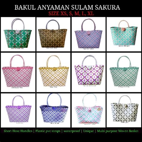 BAKUL ANYAMAN SULAL SAKURA Iv XS S M L XL SIZE PRE ORDER