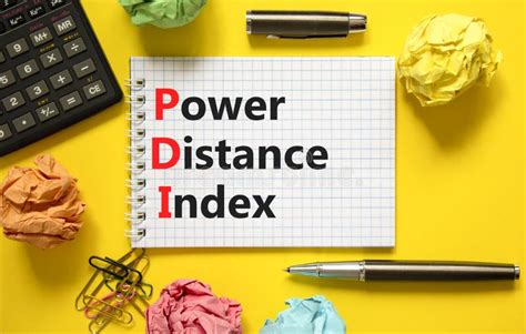 Pdi Power Distance Index Symbol Concept Words Pdi Power Distance Index