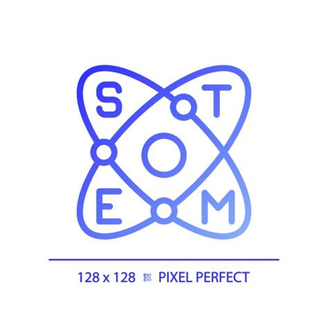 Stem Technology And Ai Pixel Perfect Gradient Vector Image