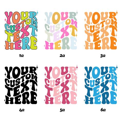 Custom Wavy Stacked Svg Png Custom Wavy Text Svg Personalized Text Custom Wavy Font Custom