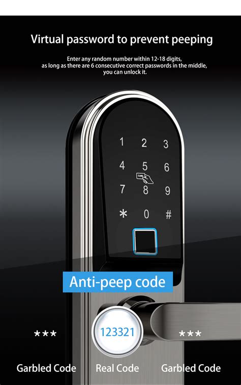 Vault Smart Biometric Fingerprint Passcode Door Lock Smart Living