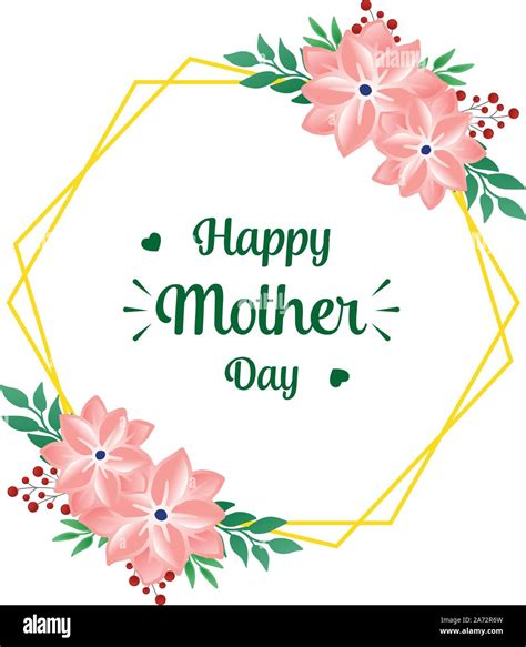 Perfect For Banner Happy Mother Day With Decor Art Of Green Leafy