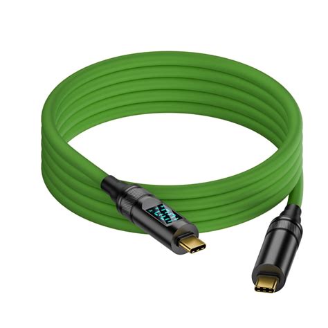 PD W USB C To USB C Cable With Real Time Voltage Current Display K Video Cord Walmart Com