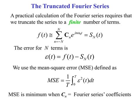 Fourier Method Of Waveform Analysis Msc Physics Ppt
