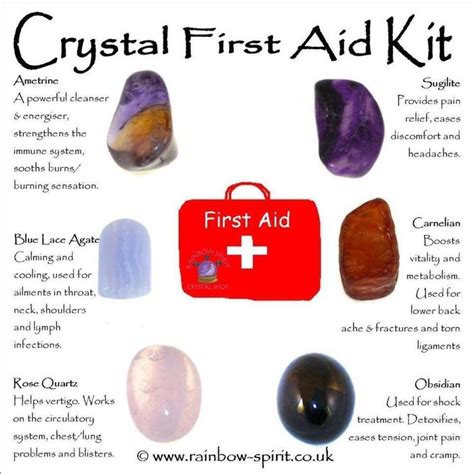 Rainbow Spirit Crystal Shop Crystal Healing First Aid Guide Crystals