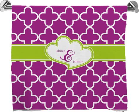 Custom Clover Bath Towel Personalized Youcustomizeit