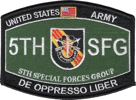 5th Special Forces Group Military Occupational Specialty Mos Patch De Oppresso Liber