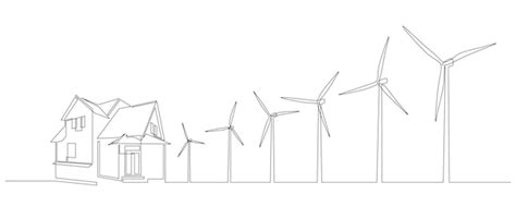 Turbines De Ferme éolienne Et Moulin à Vent Avec Maison Familiale Dans
