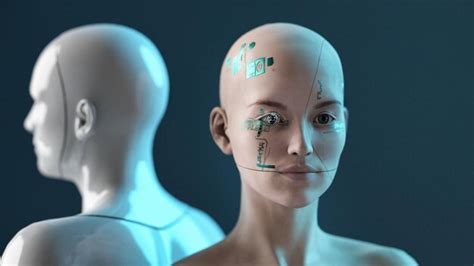 Premium Ai Image 3d Image Of A Person Wearing A Braincomputer Interface Standing Back To Back