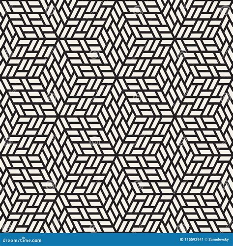 Vector Seamless Pattern Modern Stylish Lattice Texture Repeating Geometric Background Cubes
