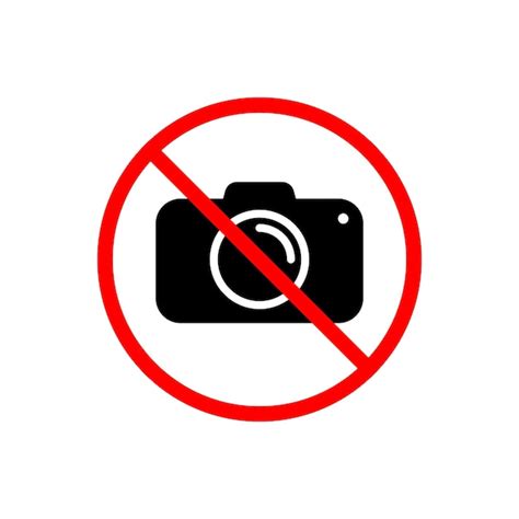No se permite fotografía cámara no permitida signo aislado en fondo
