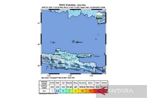 Bmkg Gempa Tuban Getarkan Berbagai Daerah Di Pulau Jawa Hingga Skala Iv