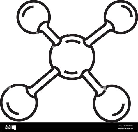 Molecular Element Logo Illustration Symbol Design Stock Vector Image