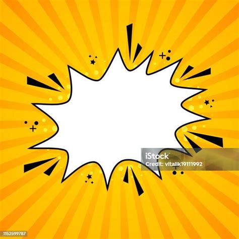 만화 연설 거품입니다 레트로 버스트 배경 팝 스타일입니다 레트로 배경입니다 벡터 0명에 대한 스톡 벡터 아트 및 기타 이미지