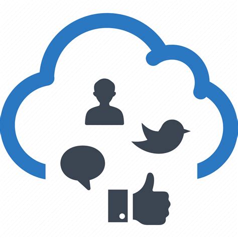 Cloud Computing Connection Network Social Media Icon Download On