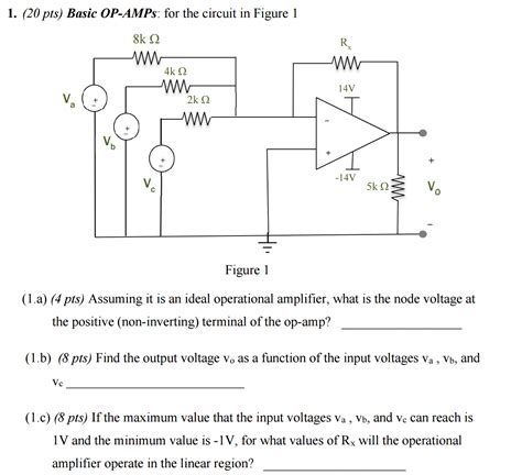 Solved Basic OP AMPs For The Circuit In Figure 1 Assuming Chegg