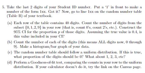 Solved How Many Times That Number Shows Up In My Chegg Com
