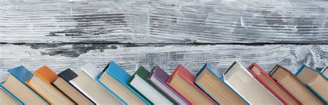Stack Of Colorful Books Education Background Back To School Book