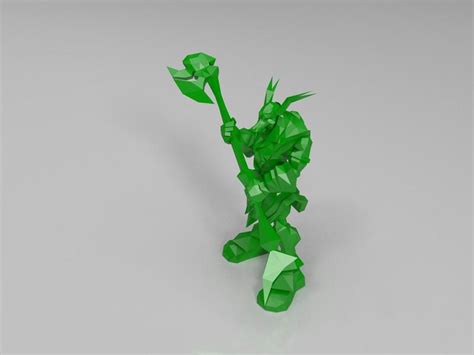 英雄联盟LOL 沙漠死神 内瑟斯3D打印模型 英雄联盟LOL 沙漠死神 内瑟斯3D打印模型stl下载 动漫游戏3D打印模型
