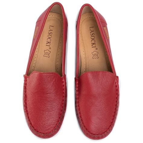 Mokasyny Lasocki Rst Mara 02 Czerwony Pl